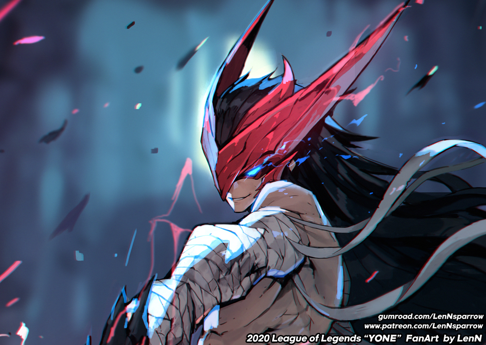 League of Legends "YONE"|League_of_Legends|illustration|插图|版权|YONE ...