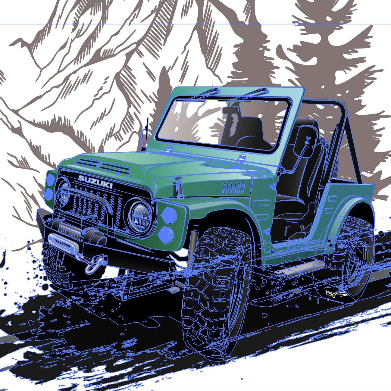 铃木 suzuki LJ80越野车原创作品-触站