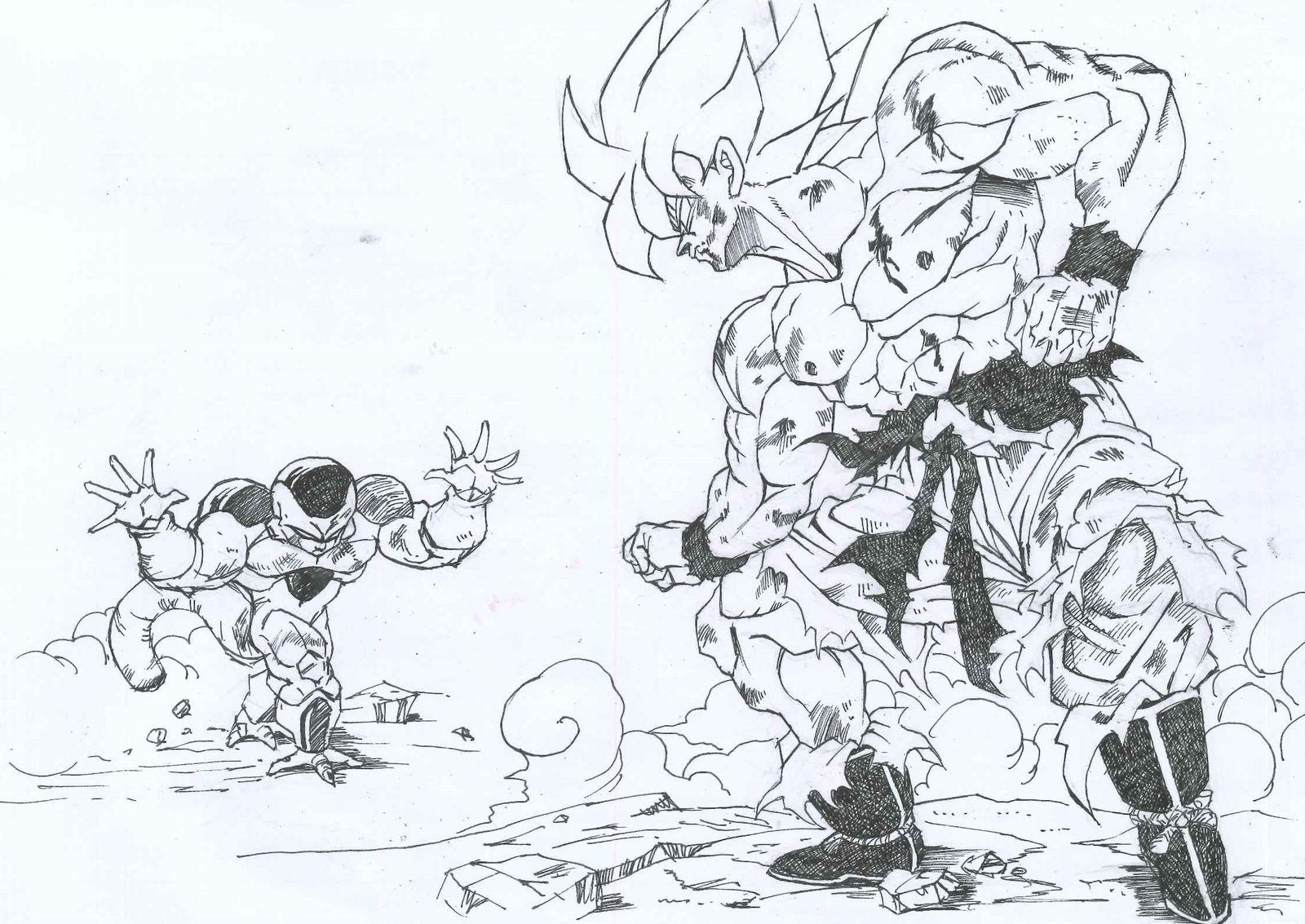 龙珠格斗-素描手绘原创作品-触站