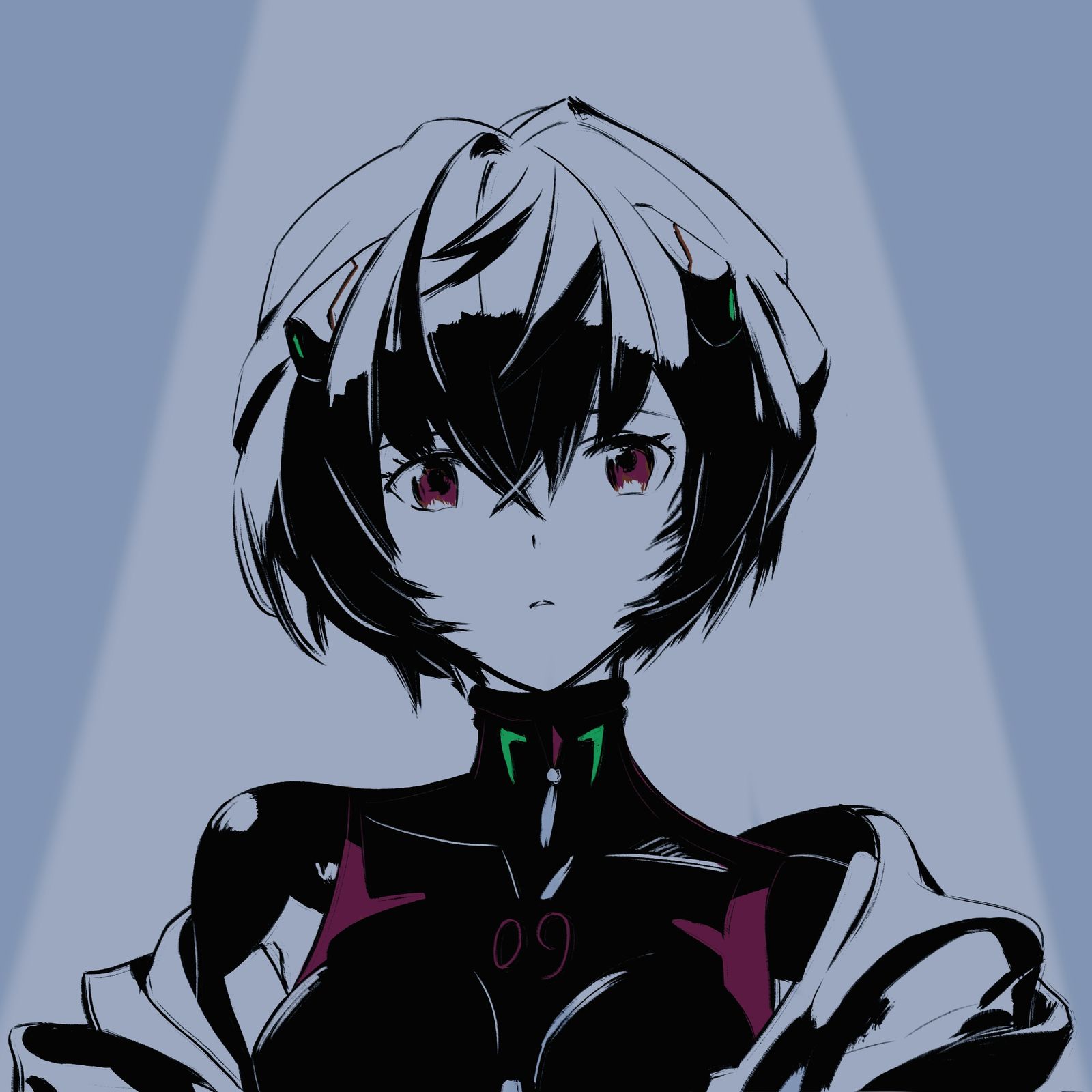 EVA头像-新世纪福音战士eva绫波丽原创作品-触站