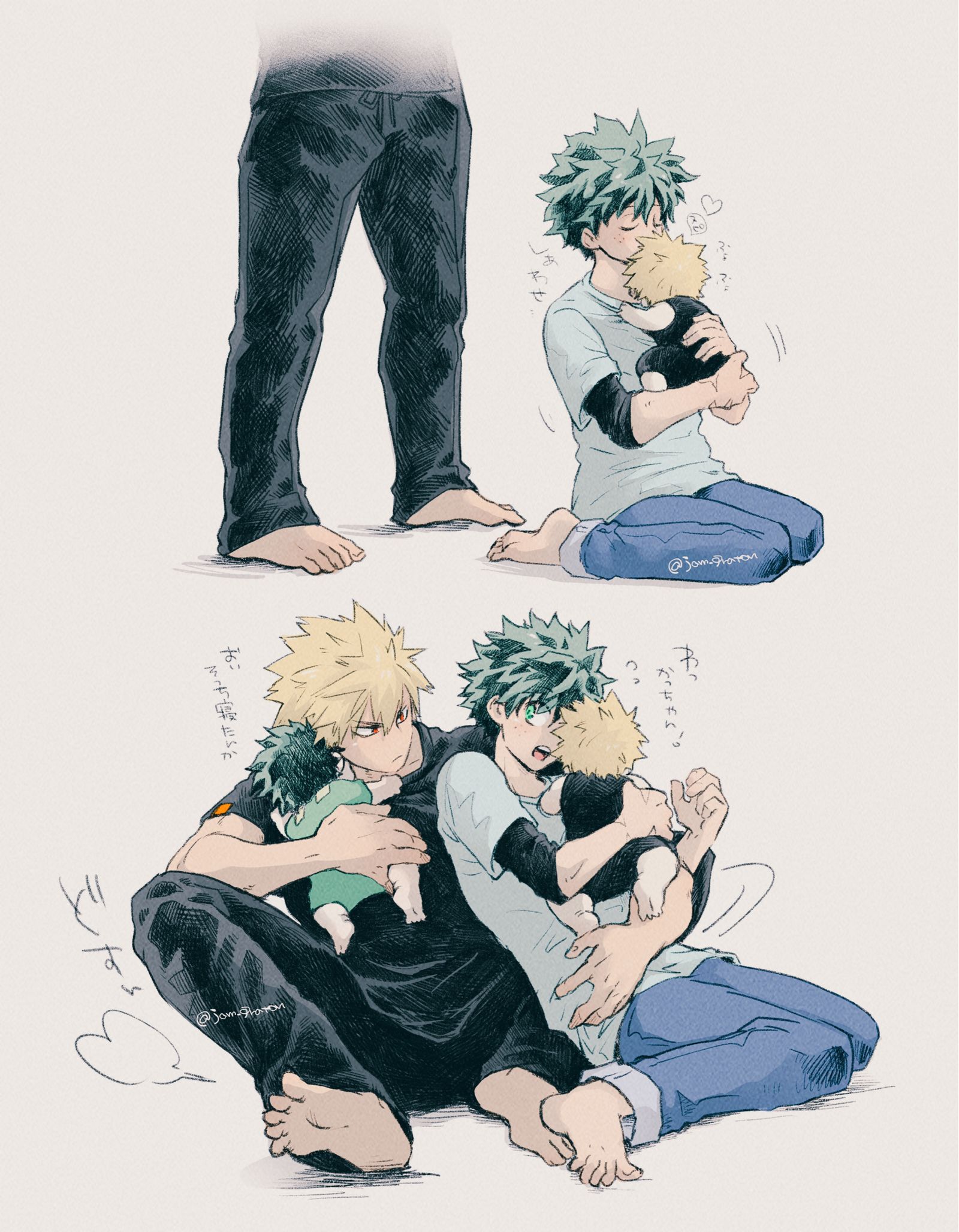 子持胜妄想#01-爆豪胜己x绿谷出久hrak【腐】-触站