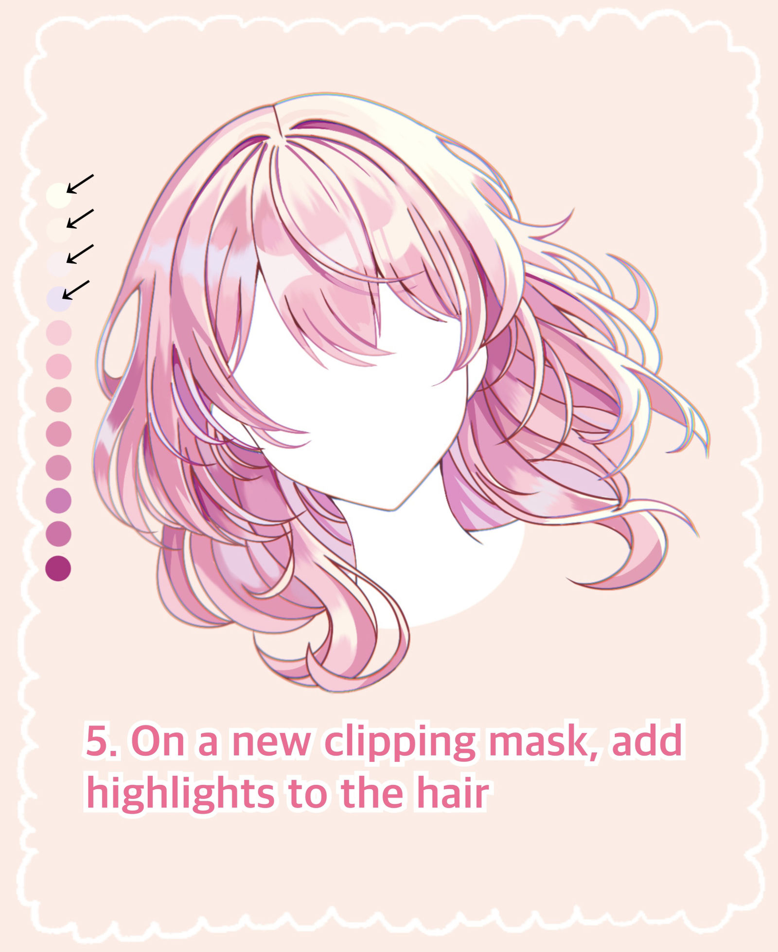 Pink Anime Hair Shading Tutorial-触站