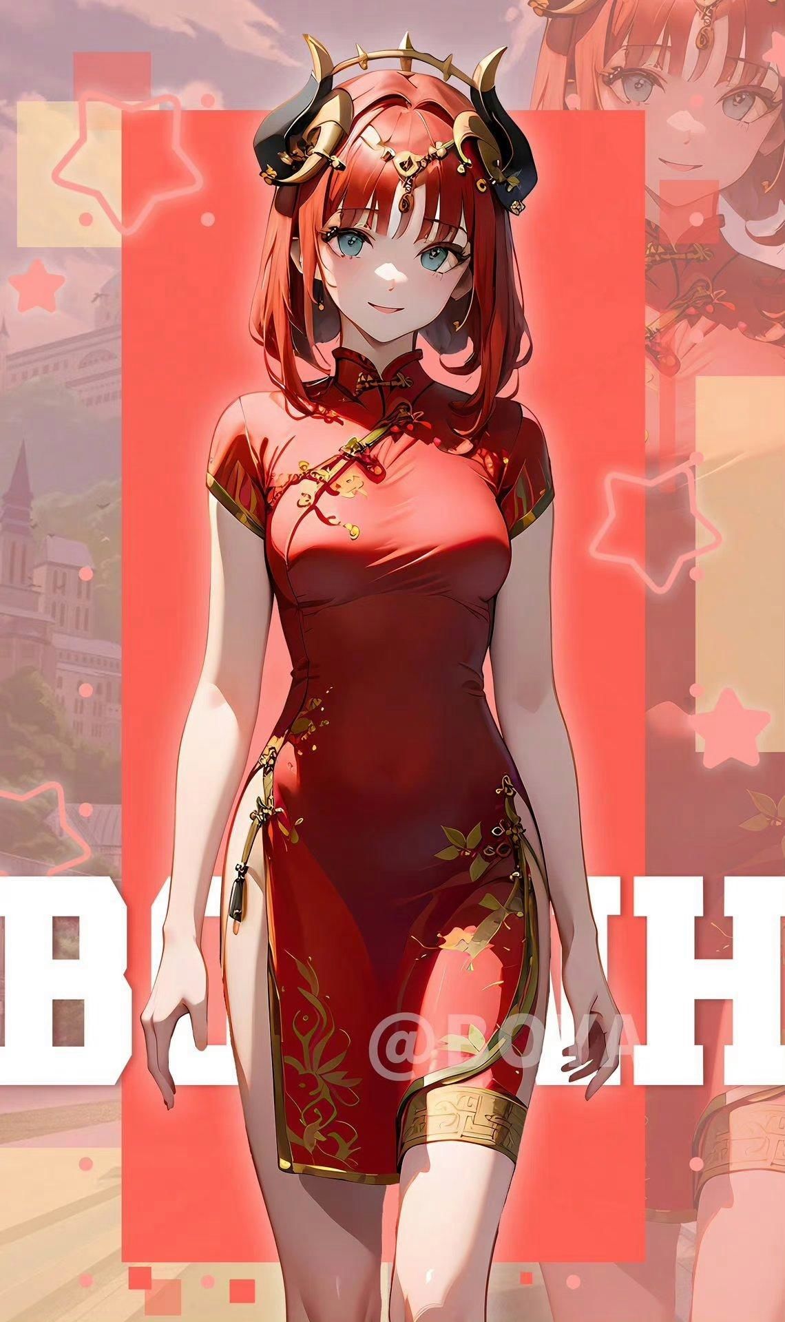 原神人物旗袍秀-触站