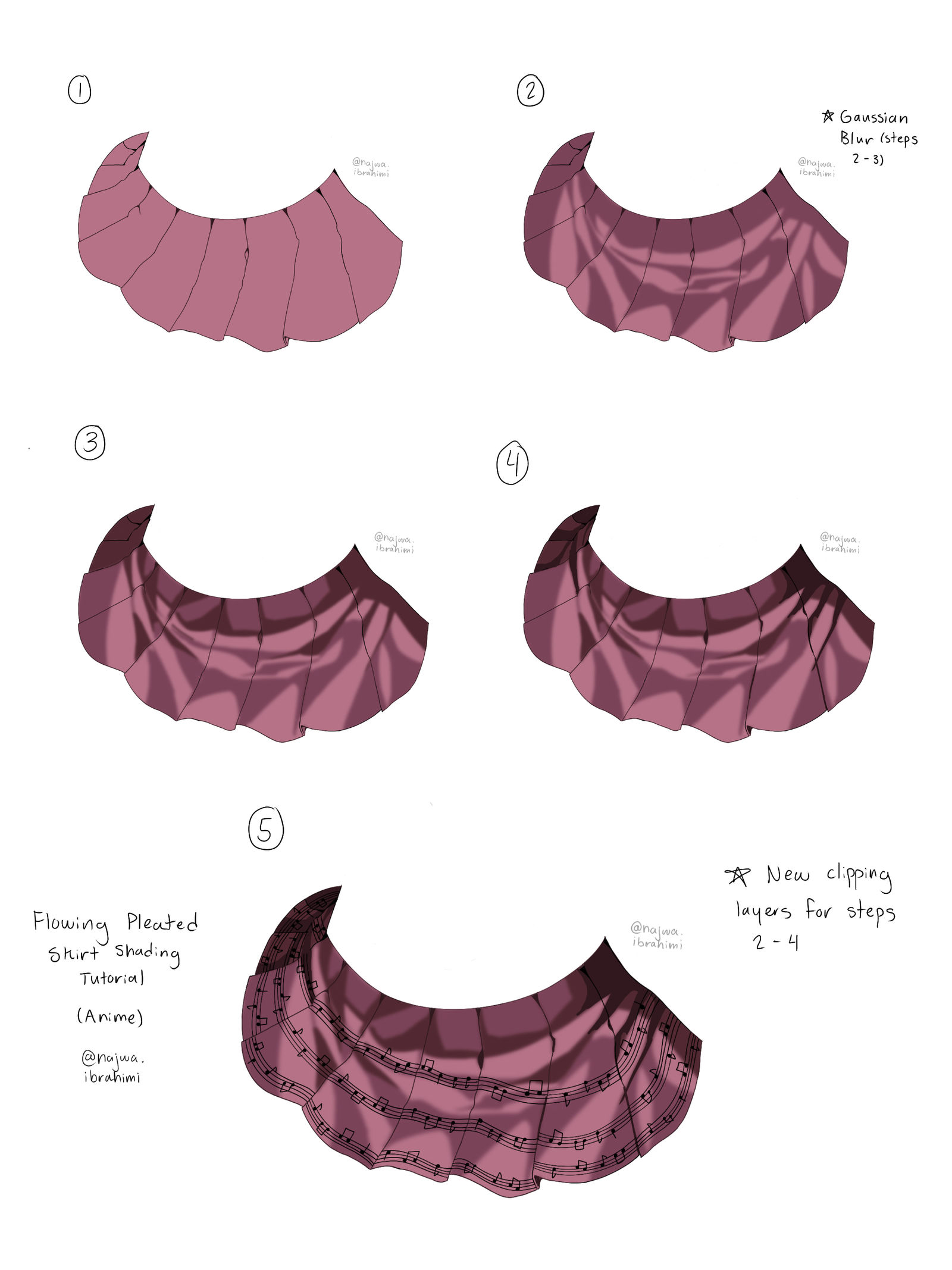 Pleated Skirt References-触站