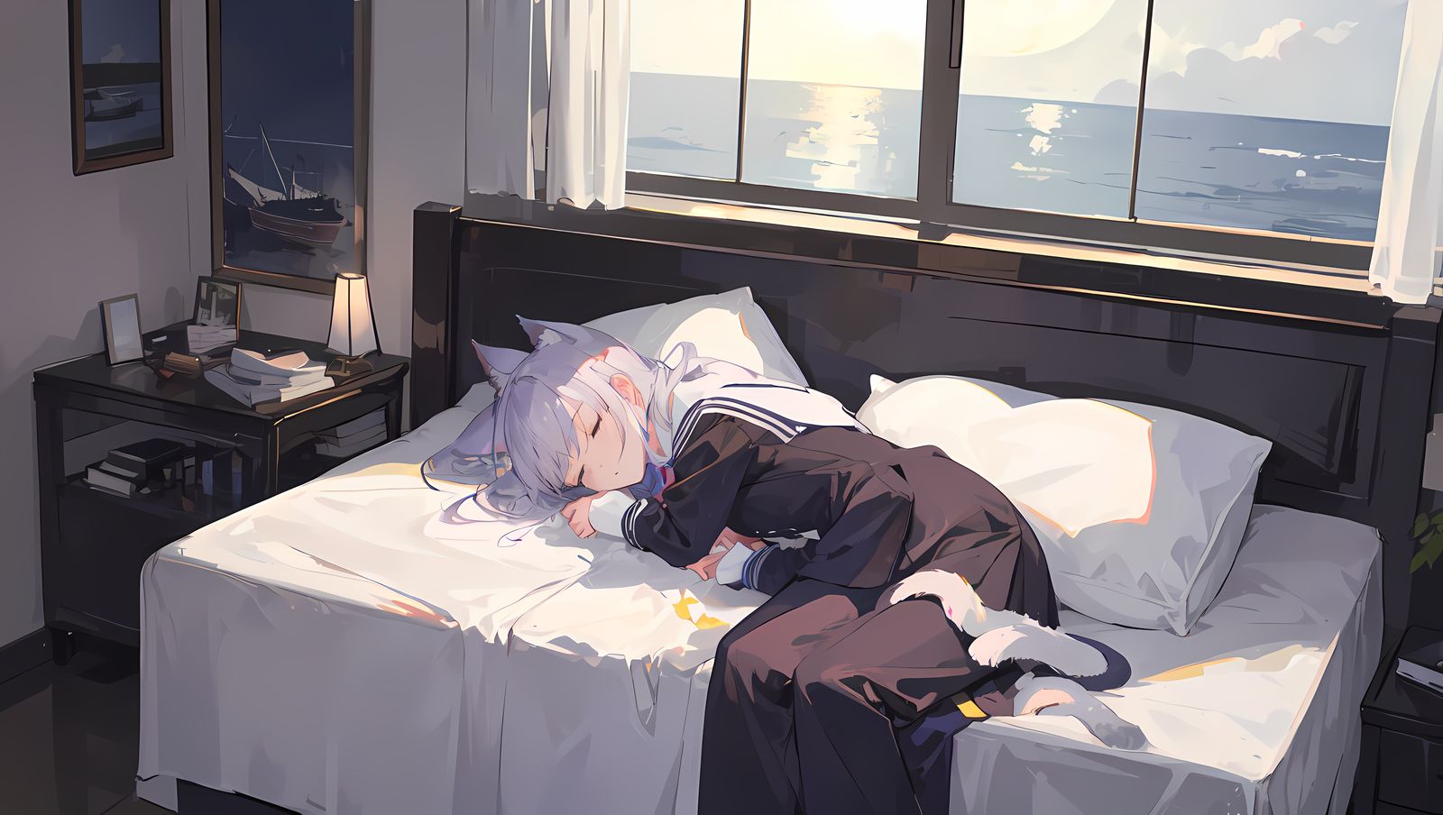 躺在床上117-触站