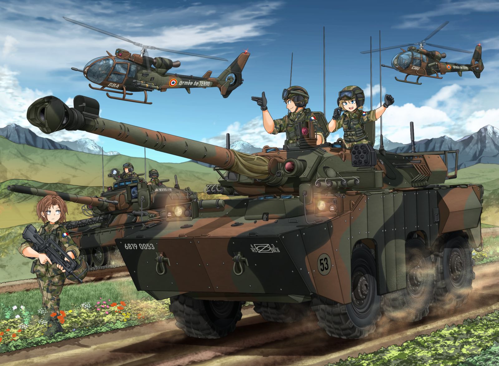 French Army AMX-10RC-触站